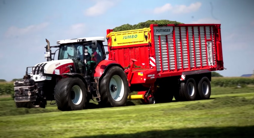 [Sound] Steyr CVT 6180& Case Puma CVX 225. Lohnunternehmen Gottschalk ...