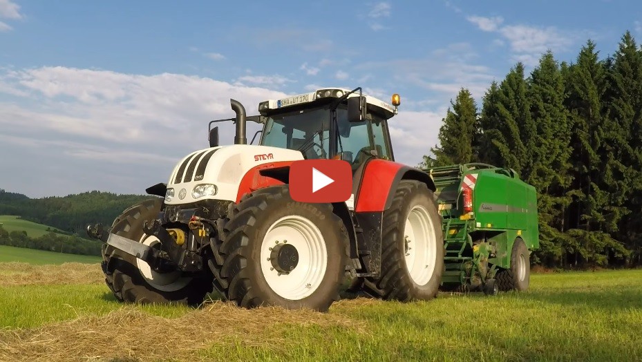 Silo pressen mit Steyr 6170 CVT und Mc Hale Fusion 2 / Thalacker's Rund ...