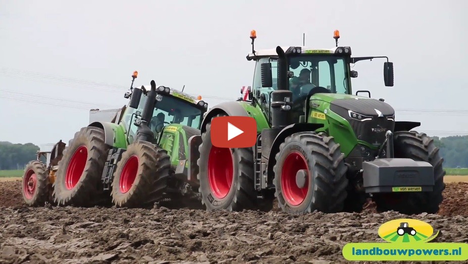 Pflügen mit 900 PS - Fendt Vario 1050 und Fendt Vario 939