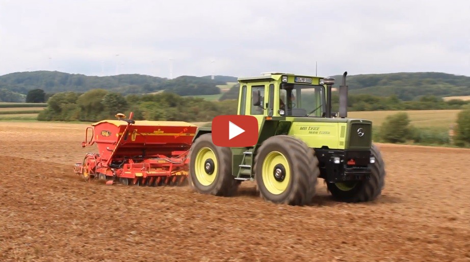 Aussaat Raps mit MB trac 1600 turbo Väderstad Rapid 300 XL Sound!!