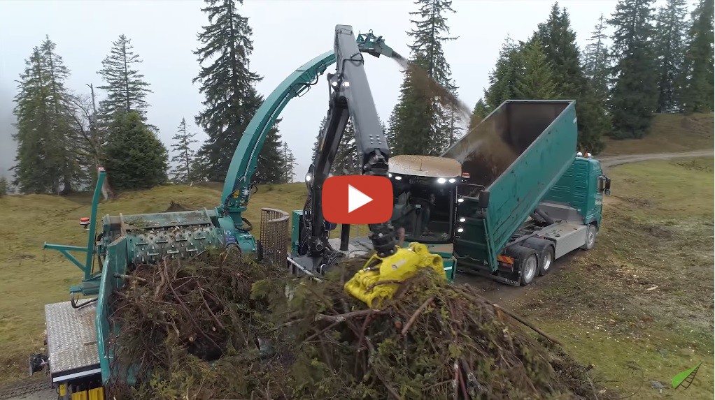 JENZ Chippertruck HEM 593 R Cobra, mit besonders breitem Einzug und ...