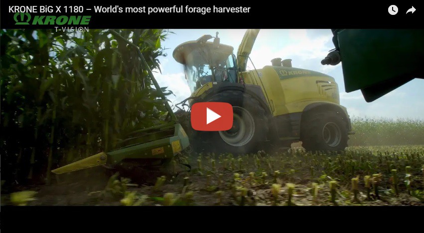 KRONE T-Vision -- Our new BiG X 1180 has 1156 HP and is the world's ...