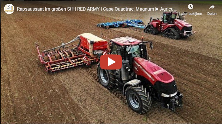 Raps Aussaat im großen Stil | RED ARMY | Case Ih Quadtrac und Case ih ...