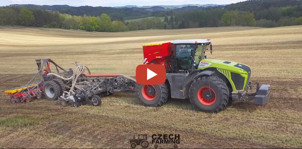 Aussaat 2019 NEU CLAAS Xerion 5000 TRAC VC + SLY StripCat II + VÄDERSTAD Tempo V(12), FH 2200 ...