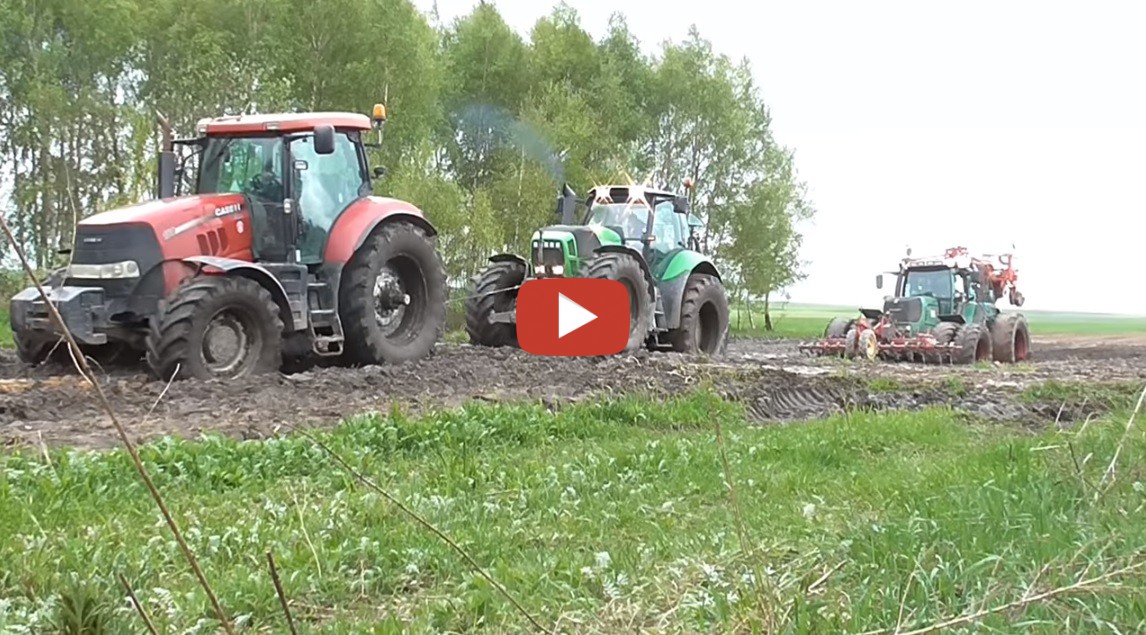 Festgefahren mit Fendt, Case ih, und Fendt..........