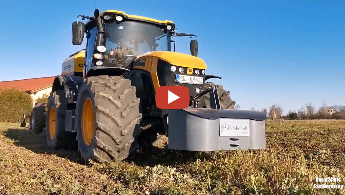 Aussaat 2020 mit einem JCB Fastrac 4220 mit Claydon Hybrid Strip Till ...