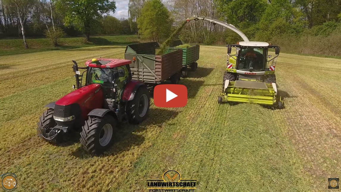 GPS Ernte 2020 Roggen Häckseln mit einem Claas Jaguar 950 und 6 Abfuhr ...