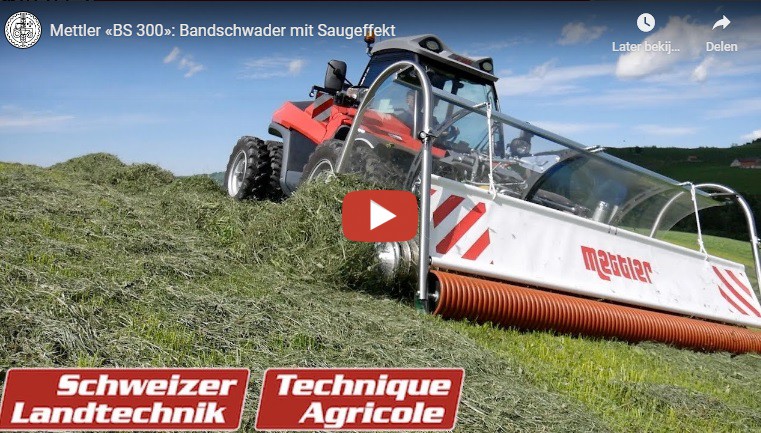Mettler BS 300 Bandschwader mit Saugeffekt - Bandschwader arbeiten futterschonend und effizient ...