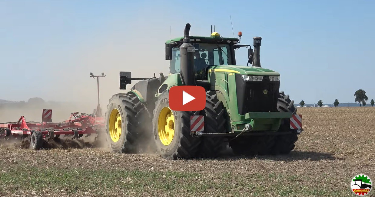 Deutschland Tour 2020 Grubbern mit einem John Deere 9620 R und Horsch Tiger 8 X -- Gabry982