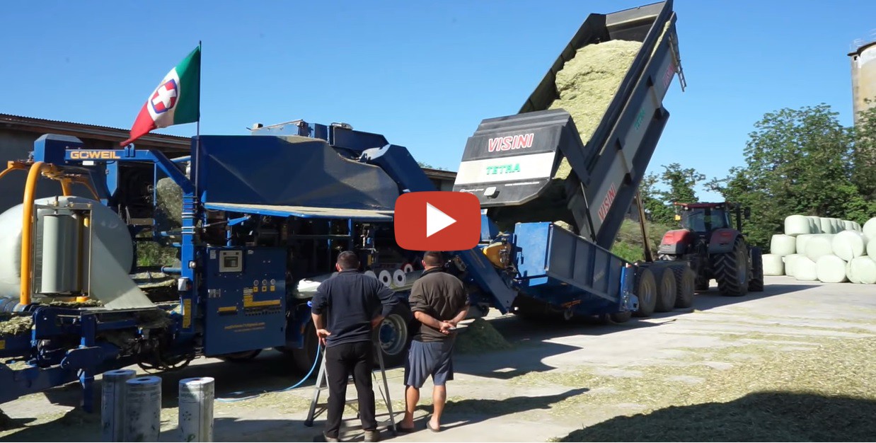 Silage 2021 Italien.. GOWEIL Vario Master + Fendt 716 Pressen und ...