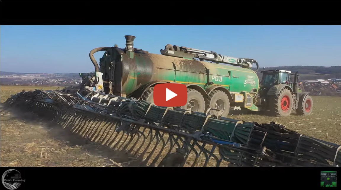 Lohnunternehmen Richthammer Gülle ausbringen 2022 mit einem Fendt 1050 ...