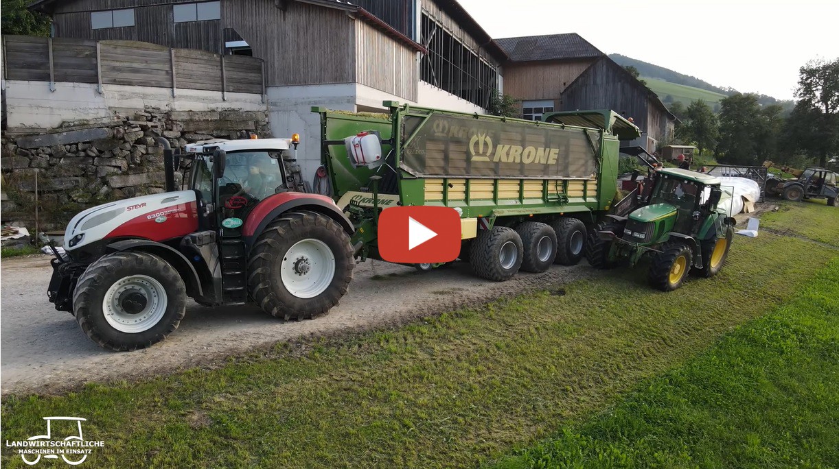 Maisernte 2022 - Ein Steyr Terrus CVT , Claas Arion, Same Iron ...