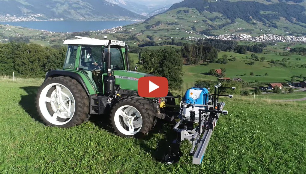 *Blackenbekämpfung mit Kamera Frontspritze Rumex RXF 600 geht in der ...