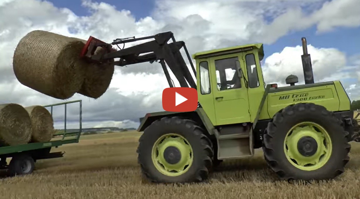 Sound von einem MB Trac 1300 Turbo - Eine Legende am schuften - Ballen ...