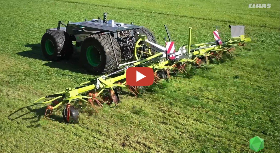 Sehen Sie unseren AgBot 2.055W4 und die CLAAS Disco 3200F in Aktion ...