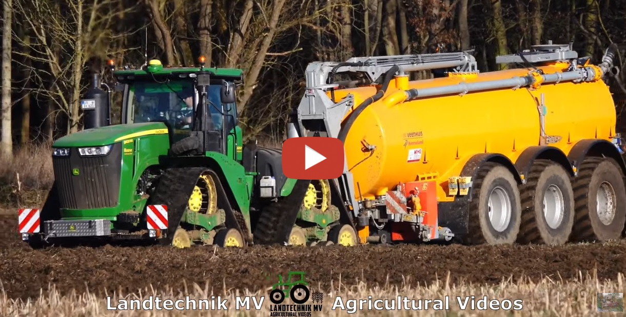 Gülle 2023 -- John Deere 9620RX mit Veenhuis Tridemfaß und angebauter ...