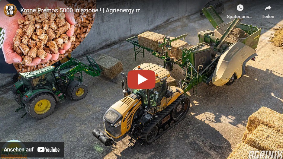 Hallo zusammen, hier sehen Sie die neue Krone Premos 5000 Pelletpresse in Aktion! -- Agrienergy ...