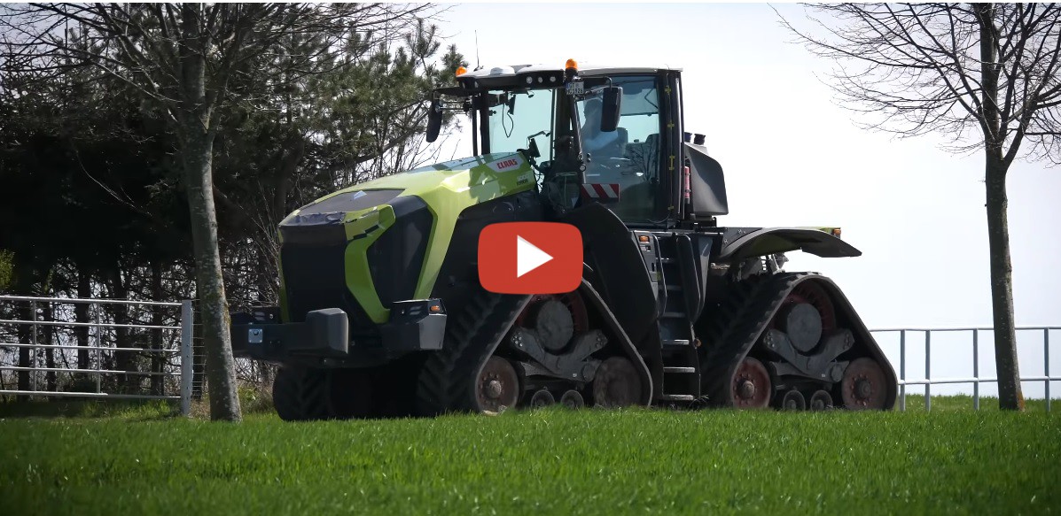 Der neue Claas Xerion 12.650 Terra Trac ist in Deutschland unterwegs ...