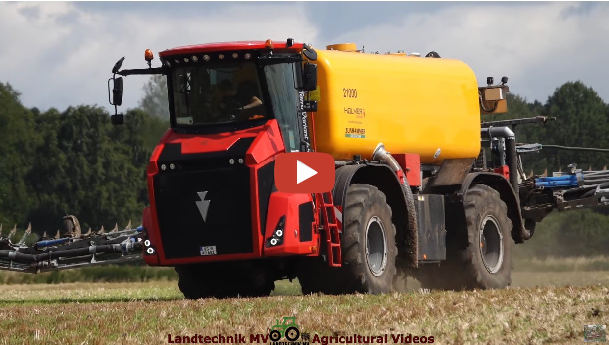 Agrarservice Rustow mit einem Holmer Terra Variant 650 und Bomech 24 ...