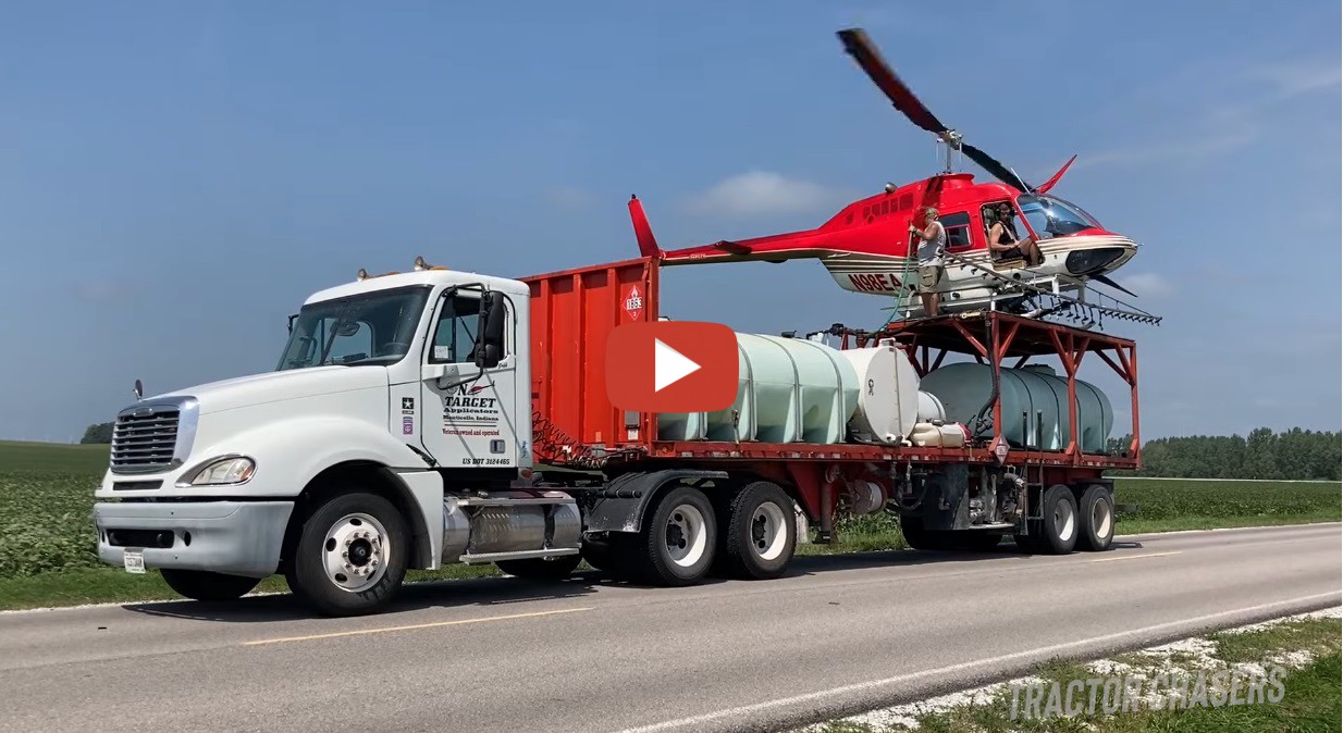 Besprühen von 16 ha in 10 Minuten ……. Besprühen von Sojabohnen in den ...